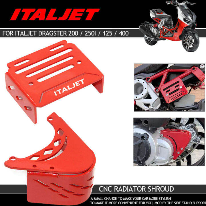 New Fairing Cover for Italy Dragster Aluminum Alloy Radiator Shroud Fit ...