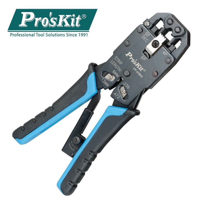 Pro'sKit CP-376KX Professional Modular Crimps Strips & Cuts Tool ...