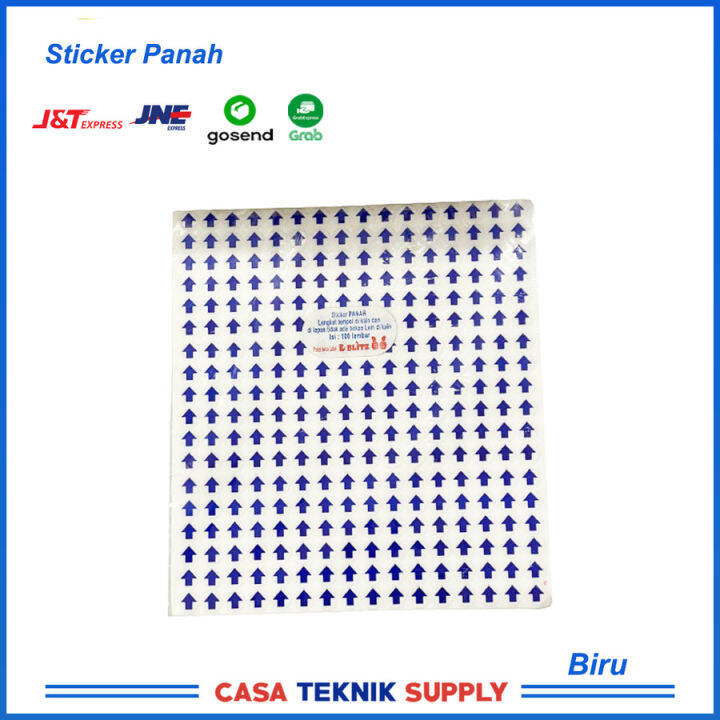 Sticker Panah / Stiker Label Panah Blitz Warna Biru | Lazada Indonesia