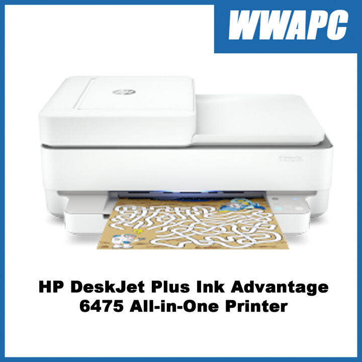 HP DeskJet Plus Ink Advantage 6475 All-in-One Print Scan Copy Wireless ...