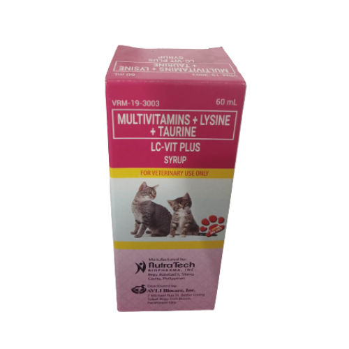 [APS] LC-VIT PLUS SYRUP 60ML Multivitamins + Lysine + Taurine vitamins ...