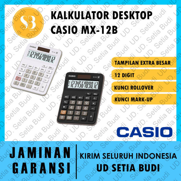 Kalkulator Desktop CASIO MX-12B Baru dan Asli | Lazada Indonesia
