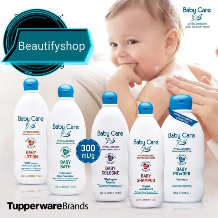 Baby Care Plus White Bath / Lotion/ Powder/Shampoo/Cologne 300ml by ...