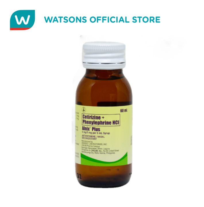 ALNIX Cetirizine dihydrochloride 5mg Phenylephrine hydrochloride 5mg ...