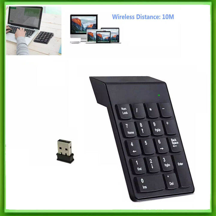 Mini Numeric Keypad Number Pad 18 Keys Digital Keyboard for PC Desktop ...
