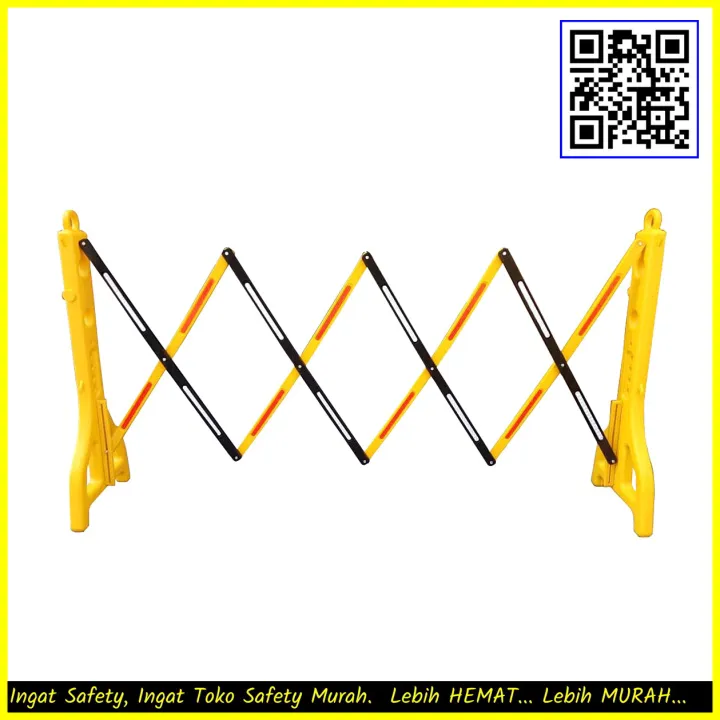 Board Barrier Plastik Portable / Palang Jalan Lipat / Safety Fence ...