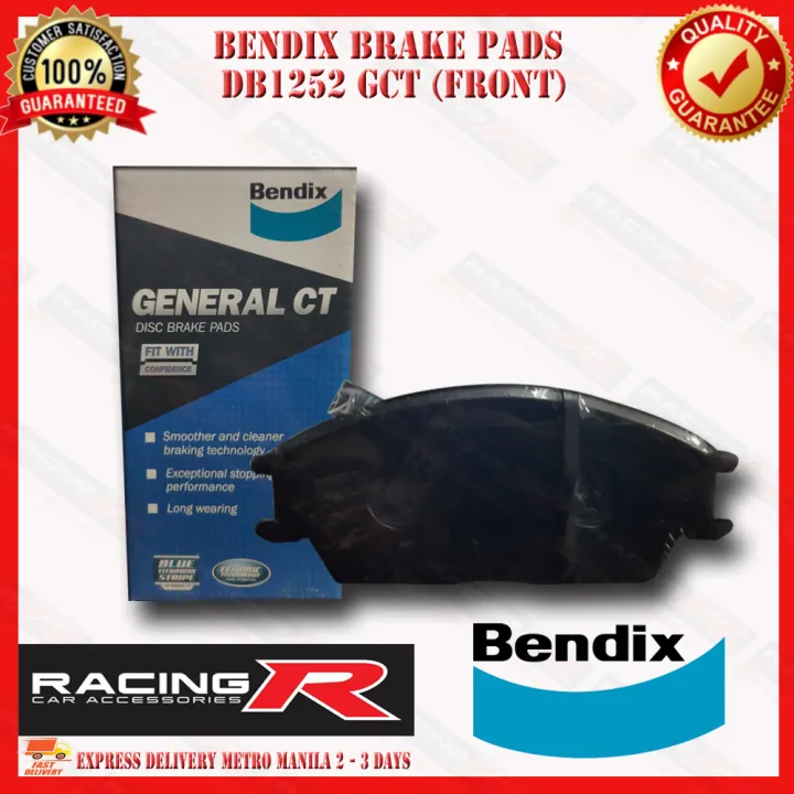 BRAKE PADS BENDIX DB1252 GCT (FRONT) For EON, GETZ, EXCEL AND ACCENT (2012-2017) | Lazada PH