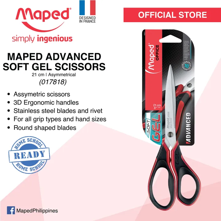 MAPED Advanced Soft Gel Scissors | Gunting | 3D Ergonomic handles ...