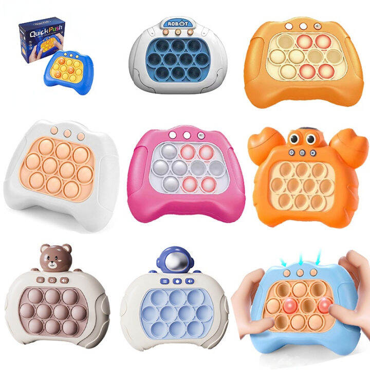READY STOCK New Pop Quick Push Bubbles Game Console Series Toys Funny ...
