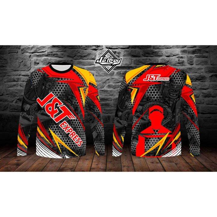 Jersey Corner J&T EXPRESS Motorcycle Riders Full Sublimation Long ...