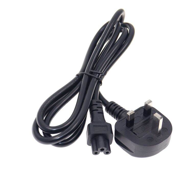 UK BS1363 Mains Plug to IEC 60320 C5 Laptop Power Lead Cable PC Monitor ...