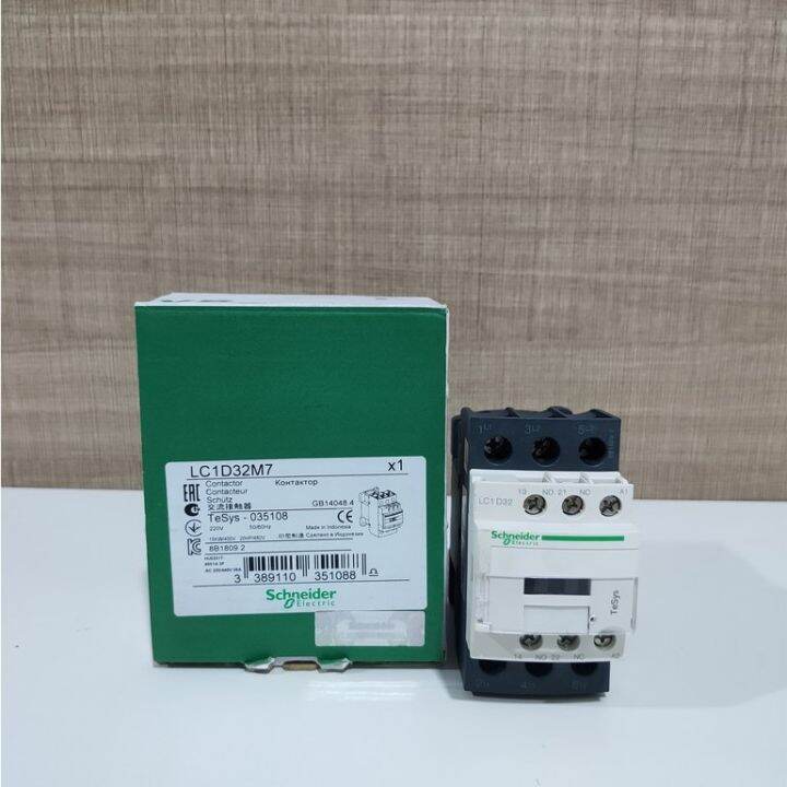 Schneider Kontaktor / Contactor TeSys D LC1D32 220V / LC1D32M7 | Lazada ...