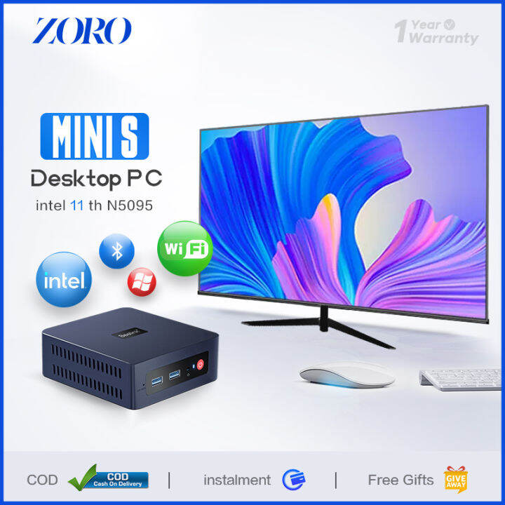 Zoro Mini Desktop office computer in 11th gen N5095 Built-in ...