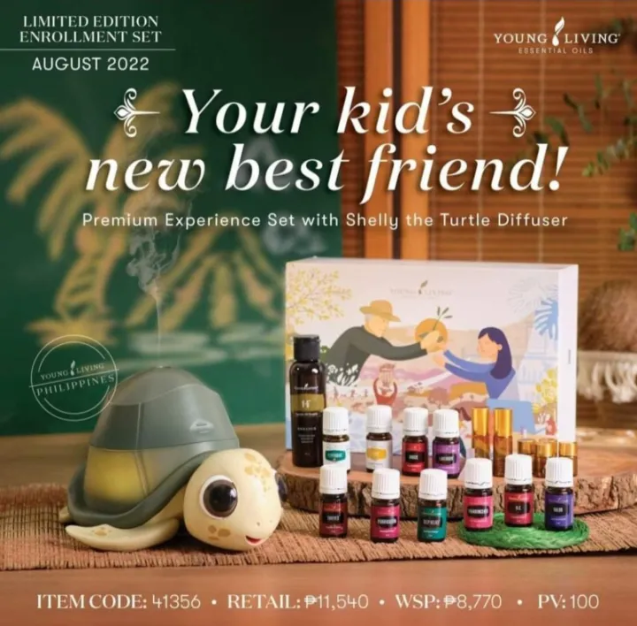 Young Living Premium Experience Set with Shelly the Turtle Diffuser ...