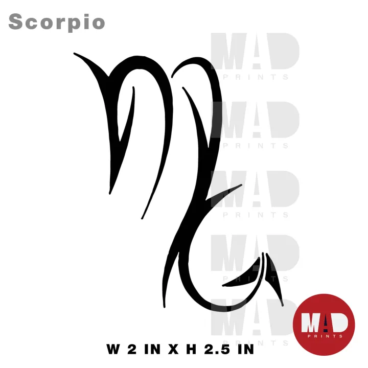 Zodiac - Scorpio Icon - Vinyl Decal Sticker | Lazada PH