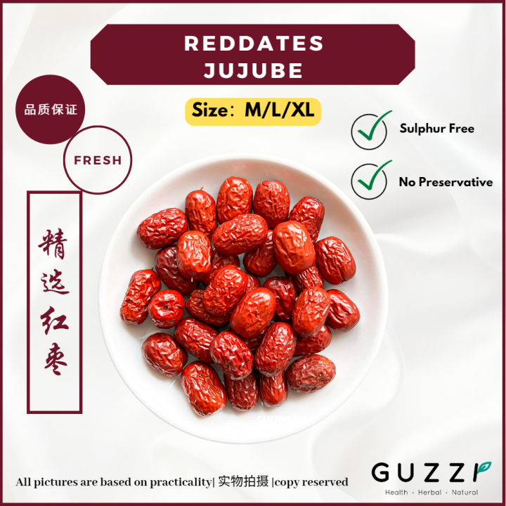 500g Kurma Red Dates Jujube 无硫若羌 红枣 大枣 Kurma Merah Guzzi Herbs | Lazada