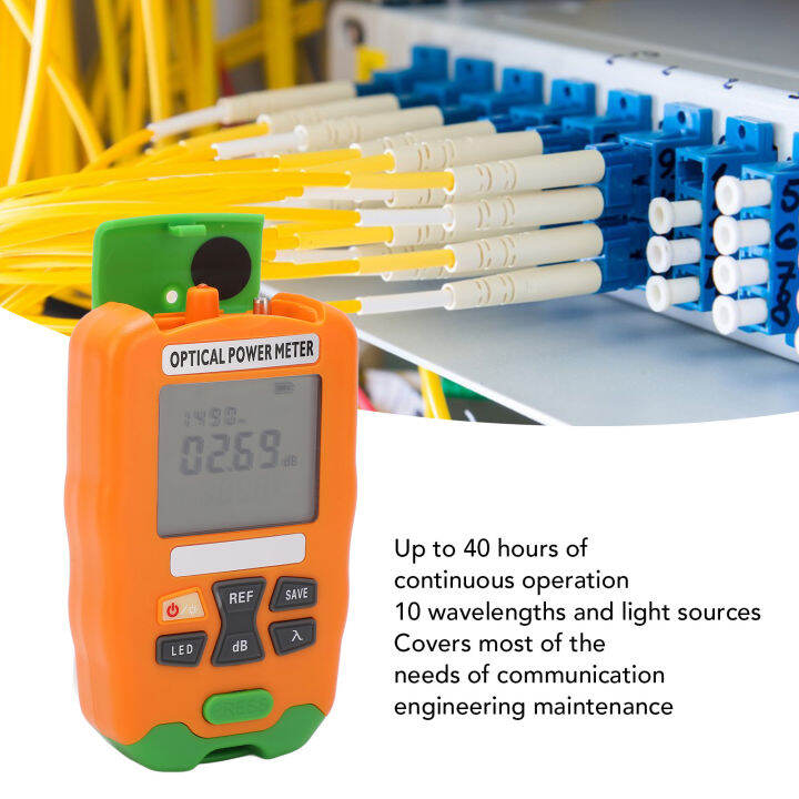 Fiber Optic Power Tester ‑70 To +10dBm Mini Fiber Power Meter Accurate ...