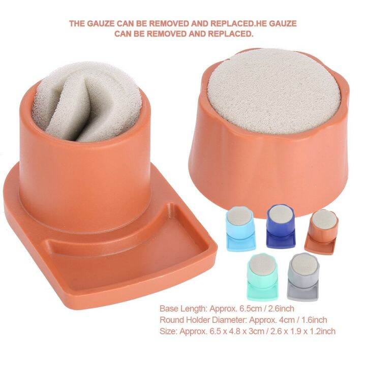 Dental Root Canal Files Cleaning Round Foam Stand Drill Burs Block Endo ...