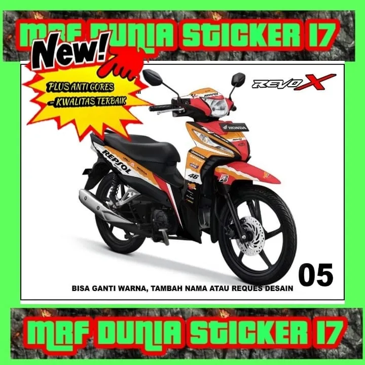 Sticker decal Honda Revo X Full Body decal Sticker Honda Revo X Sticker ...