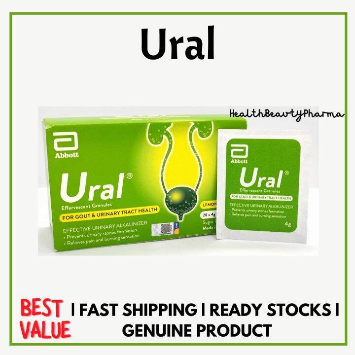 Abbott Ural Effervescent Granules 4g x 28 sachets (For Urinary ...