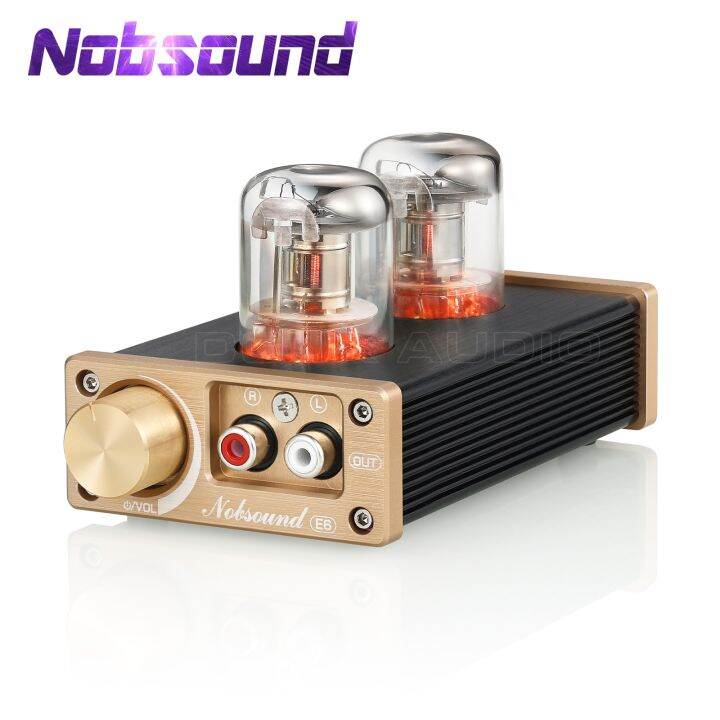 Nobsound E6มินิหลอดสุญญากาศอุ่นโดยตรง Preamp โต๊ะทำงานหน้าแรกเสียง ...