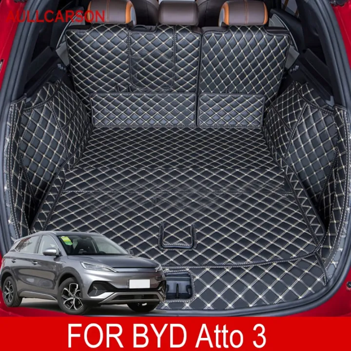 สำหรับ BYD Atto 3 EV 2022 2023 Custom Trunk Mats หนังทนทาน Cargo Liner ...