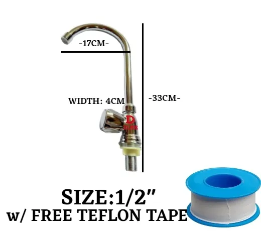 Big House Kitchen Goose Neck Single Cold Water Faucet Drinking Fountain ...