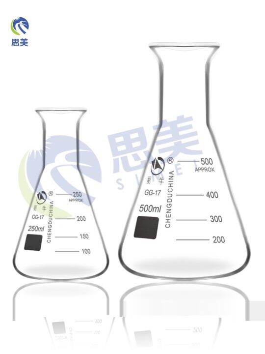 Shu Niu temperature-resistant wide-mouth glass triangular flask conical ...