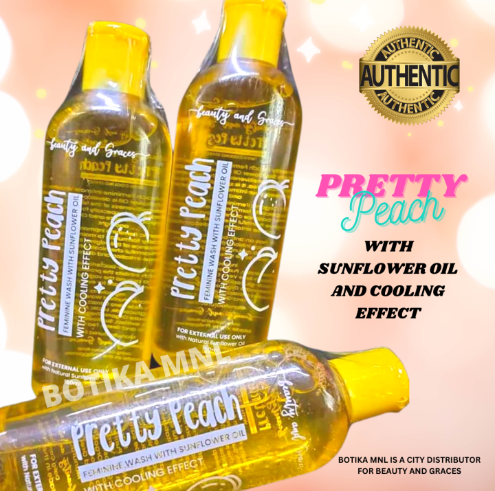 PRETTY PEACH Feminine Wash Beauty and Graces Cooling Effect with ...
