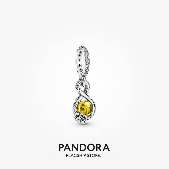 Pandora x Disney Belle Infinity & Rose Flower Pendant | Lazada
