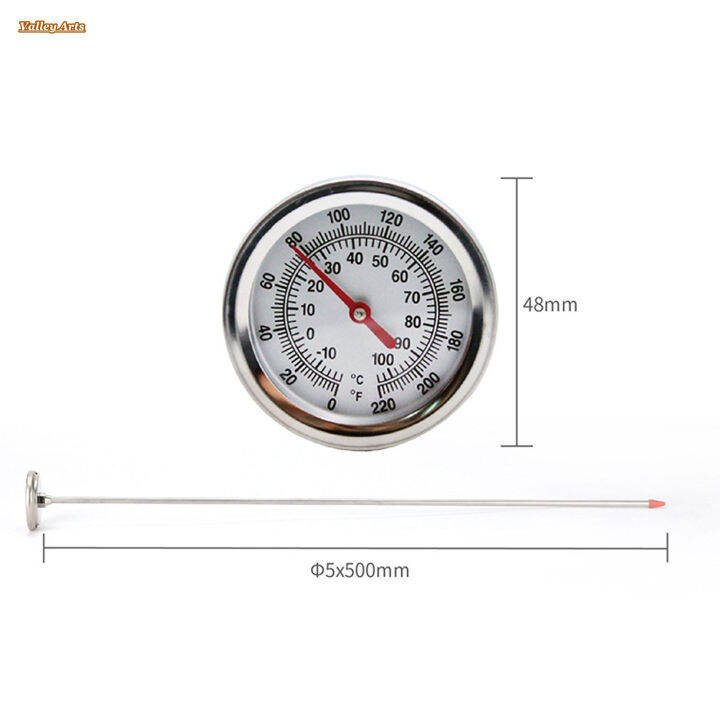 VArts Long Stem Compost Soil Thermometer Accurate Temperature Measuring ...