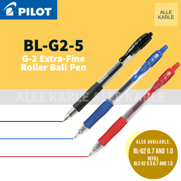 Pilot BL-G2 Pen 0.5 | 0.7 Roller Ball Pen | Refill | Alle Karle LZD | Lazada PH