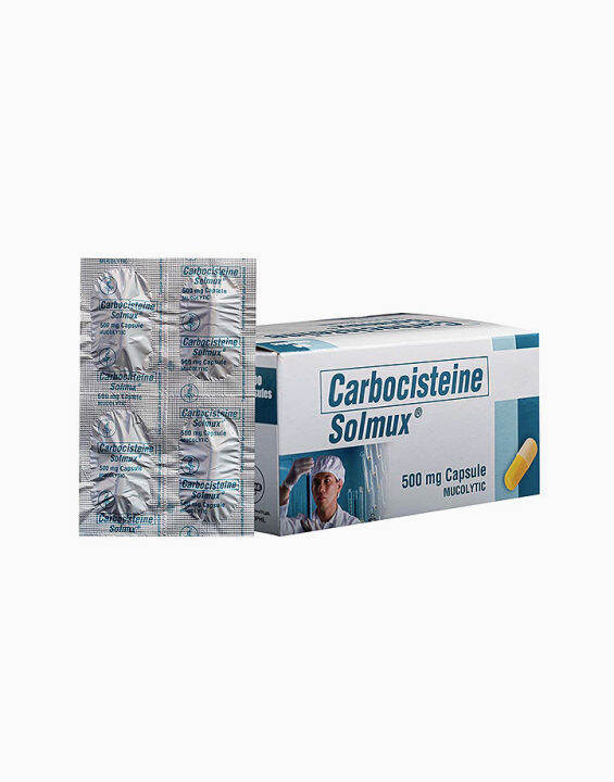Solmux capsule 500mg 10 capsule mucolytic for cough | Lazada PH