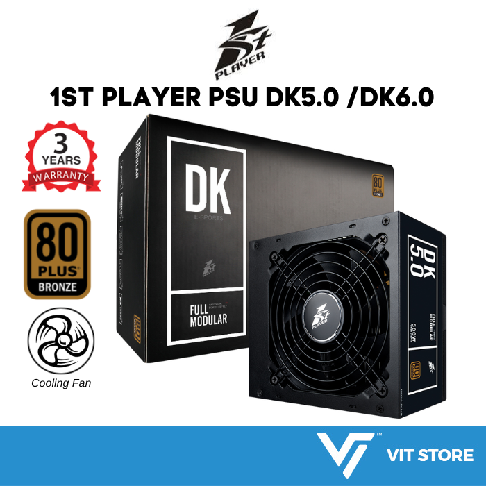 1st Player DK5.0 500W / DK6.0 600W Full Modular 80+ Bronze Gaming PSU ...