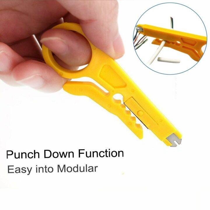 Idc Punch Tool Metal Blades Strip UTP/STP Stripping Tool Wire Stripper ...