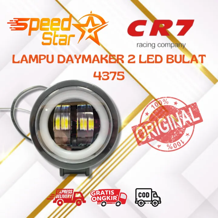 Lampu Daymaker 2 Led Bulat 4375 CR7 Original | Lazada Indonesia