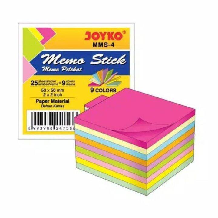 Sticky Notes posh/ kertas warna warni joyko mms 3 | Lazada Indonesia