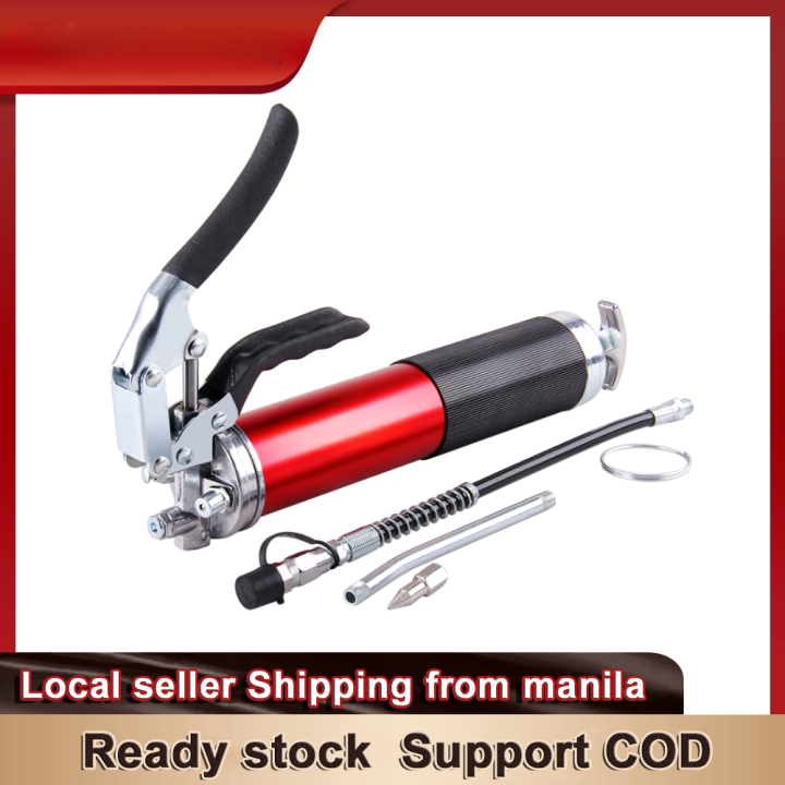 Grease Gun 500cc Manual High Pressure Grease Gun Tool Labor Saving ...