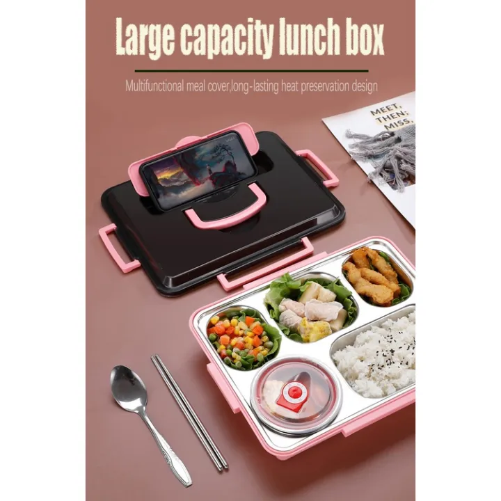 Ships immediately 304 Stainless Steel Lunch Box With 2compartment Lunch ...