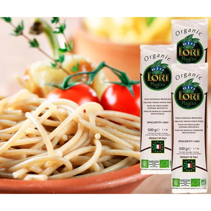 Pasta Lori Bio Lori Organic Whole Wheat Pasta Spaghetti 500g (pack of 3 ...