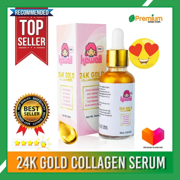 Brilliant Skin Rejuvenating Set Original 24k Gold Collagen Serum Glass
