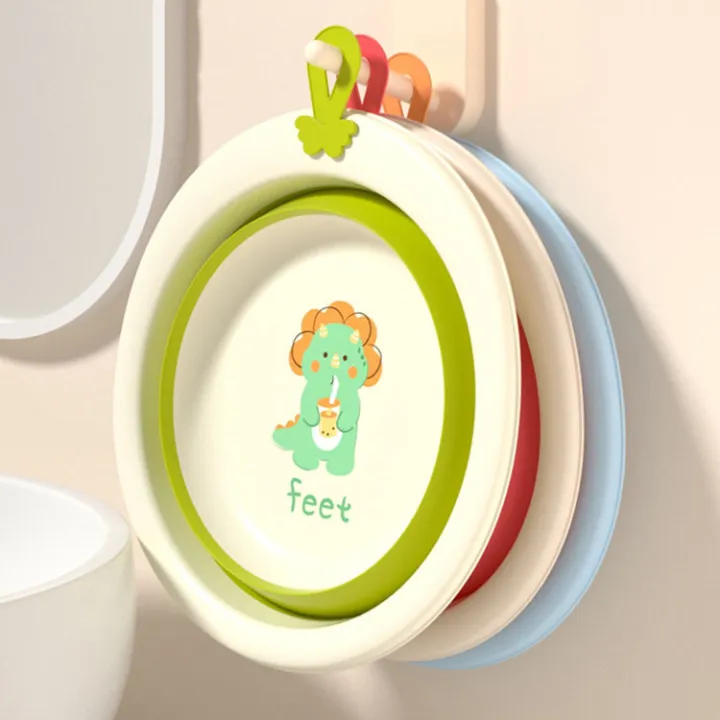 Baby Kids Folding Washbasin Bucket Foldable Wash Basin Multipurpose ...