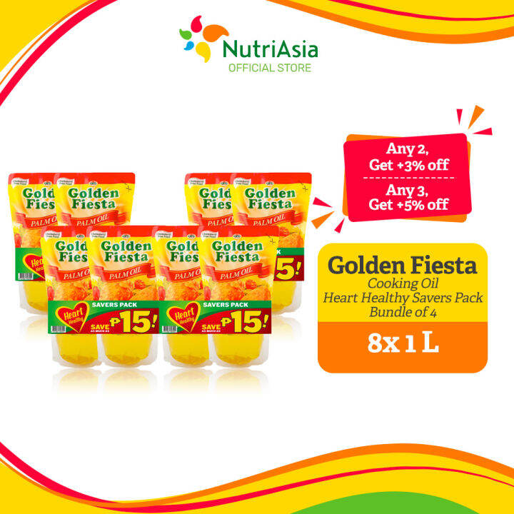 UFC Golden Fiesta Cooking Oil Heart Healthy Savers Pack Bundle of 4 ...