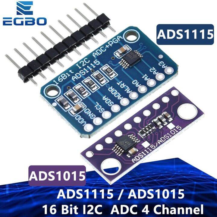 1PCS EGBO 16 บิต I2C ADS1115 ADS1015 โมดูล ADC 4 ช่องพร้อม Pro Gain ... 1PCS EGBO 16 บิต I2C ADS1115 ADS1015 โมดูล ADC 4 ช่องพร้อม Pro Gain ...