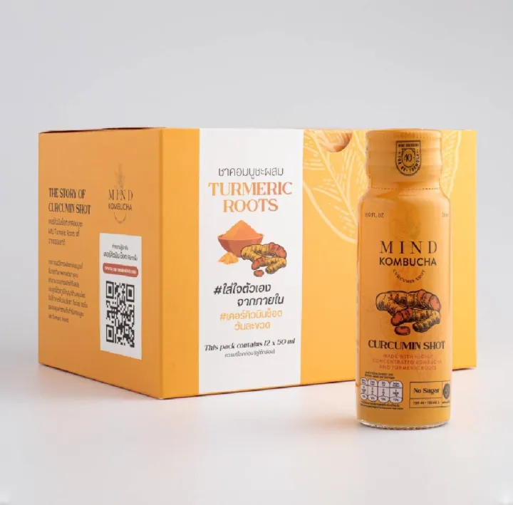 Curcumin Shot คอมบูชะขมิ้นชันเข้มขัน เซ็ต 3 กล่อง 36 ขวด | Lazada.co.th