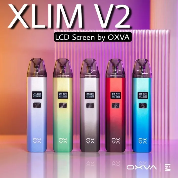 Xlim v2 FREE JUICE with LCD Screen pod Vape kit by Oxva | Lazada PH