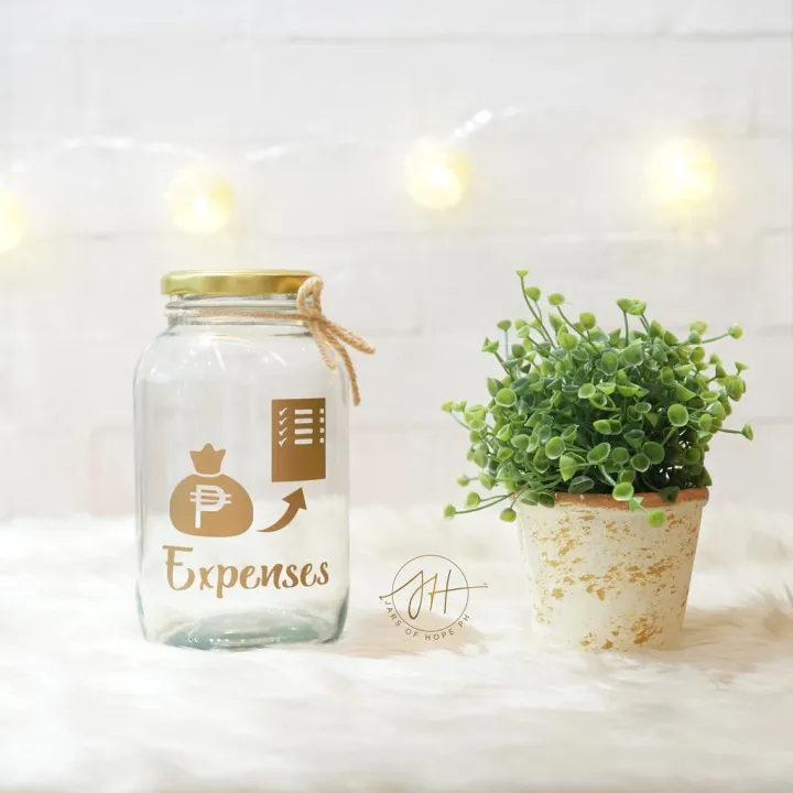 (EXPENSES FUND JAR) MONEY JAR - Model 023Qq | Lazada PH