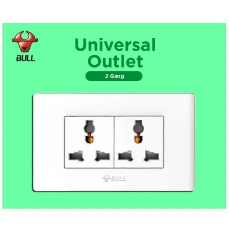 Bull 2 gang Universal socket 13001385 BU-SO -003 | Lazada PH