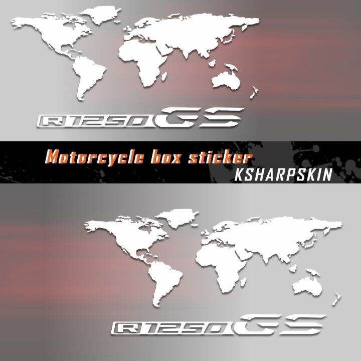 GS Motorcycle Aluminium box Side Decoration Universal Stickers Decals ...
