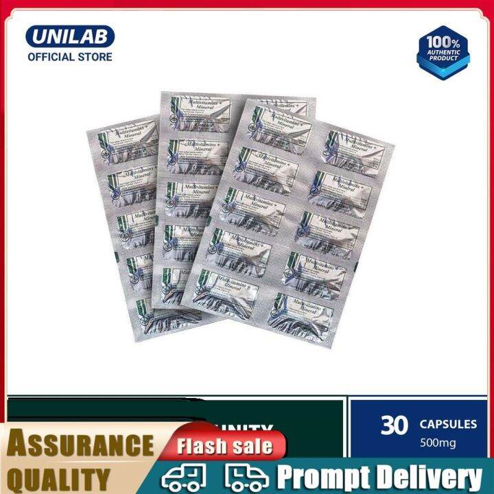Unilab Conzace Multivitamins 30 Capsules - For Stronger Immunity and ...